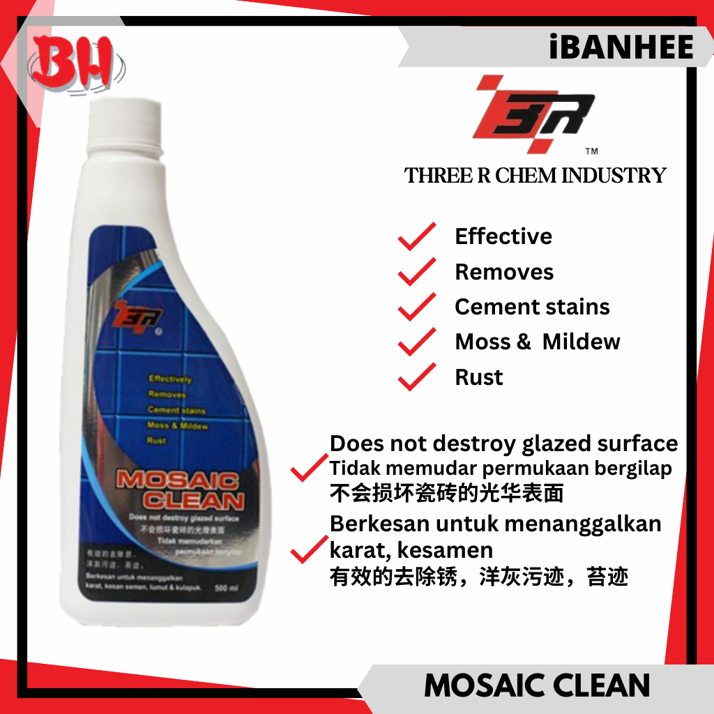 [iBANHEE] 3R MOSAIC CLEAN 500ML (EFFECTIVELY REMOVES STAINS) | Shopee ...