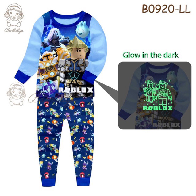 Barbieliya B0920LL Roblox Glow In The Dark Boy Pyjamas (3/4y) | Shopee ...
