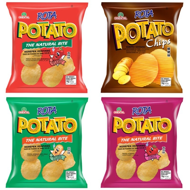 [TKM] Oriental Rota Potato Chips 70g | Shopee Malaysia