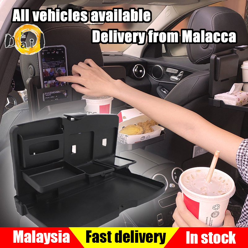 Foldable Car Food Tray With Bottle Cup Holder Steering Wheel Table Car ...