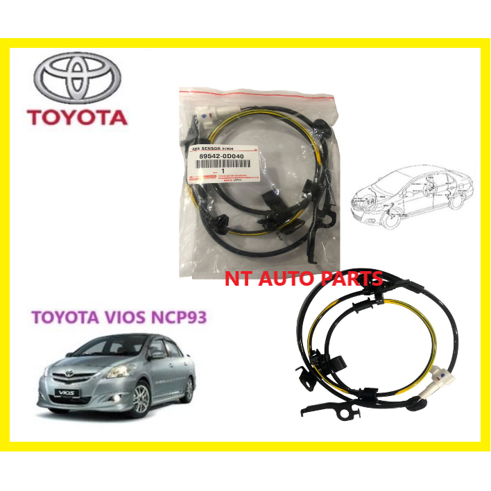 TOYOTA VIOS NCP93 2008 - 2012 FRONT ABS WHEEL SPEED SENSOR MADE IN ...