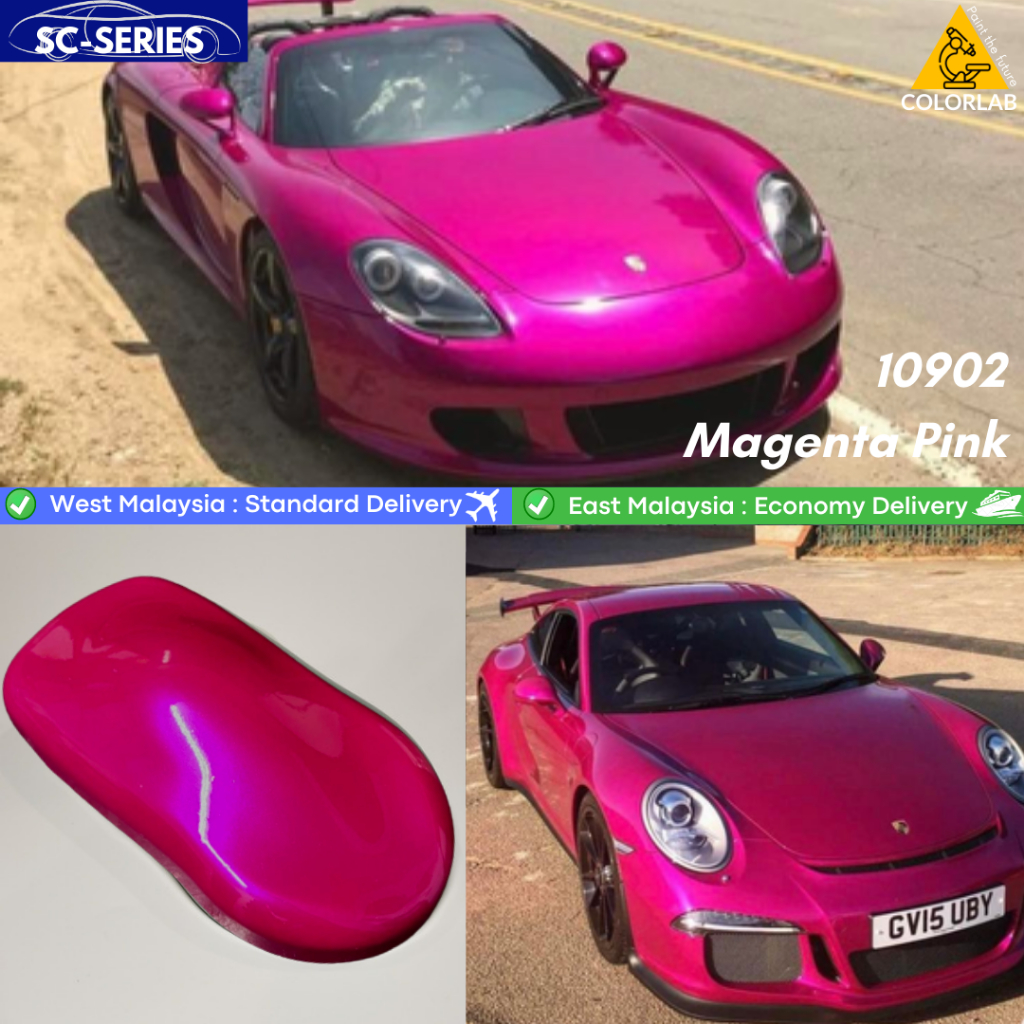 Magenta Pink Pearl- 10902 2K Automotive Car Paint / Motor Paint / Cat ...