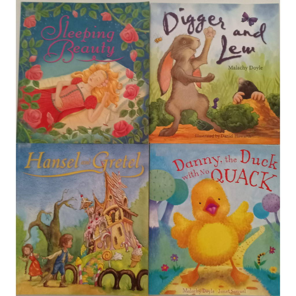 Children Storybooks - Sleeping Beauty, Digger and Lew, Hanse and Gratel ...