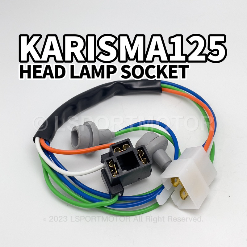 MODENAS KARISMA125 HEAD LAMP SOCKET FRONT DEPAN LAMPU KEPALA SOCKET WIRE WIRING KARISMA 125 ...