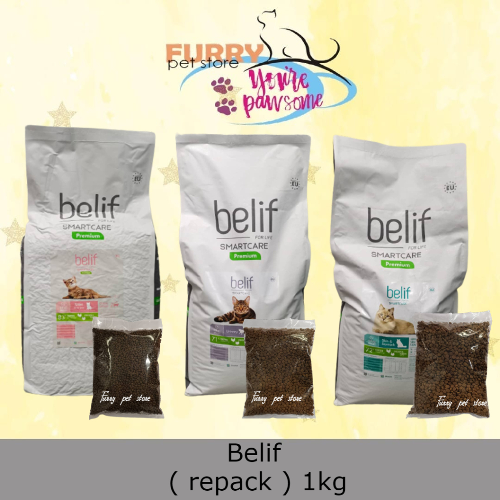 [ REPACK 1KG ] Belif Smartcare Premium Cat Dry Food ( Kitten/Urinary ...