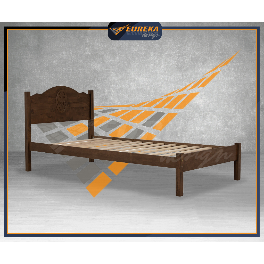 [INSTALLATION SERVICE] Single Bed Frame Modern Wood / Katil Bujang ...