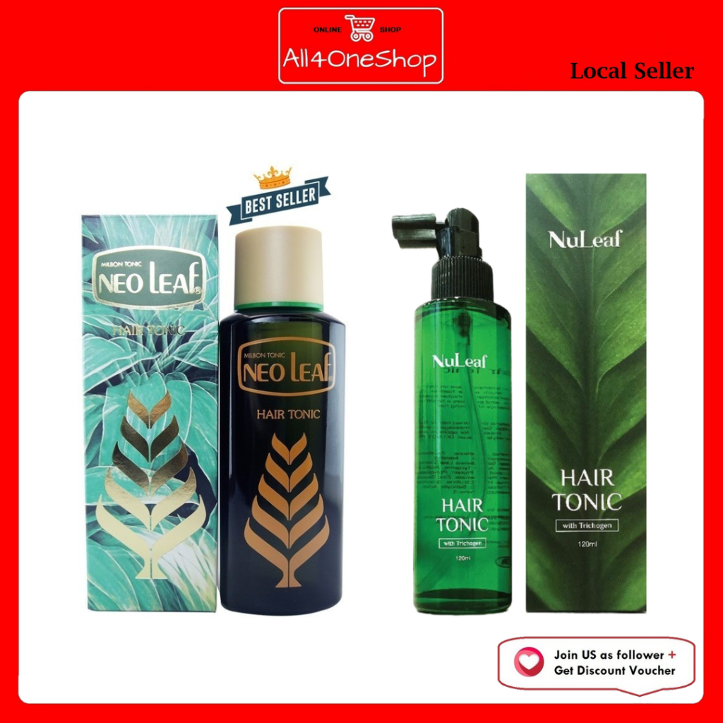 NEO LEAF HAIR TONIC 240ML / NULEAF HAIR TONIC 120ML - JAPAN FORMULATION WITH TRICHOGEN ( NU LEAF ...