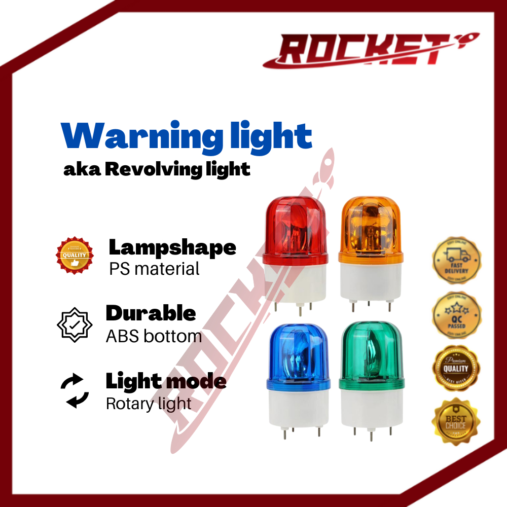 Revolving Light Industrial Warning Light 4 inch AC240V Lampu pusing ...