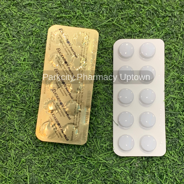 Eucarbon Tablets Herbal Activated Carbon [10 Tablet per Strip] | Shopee ...