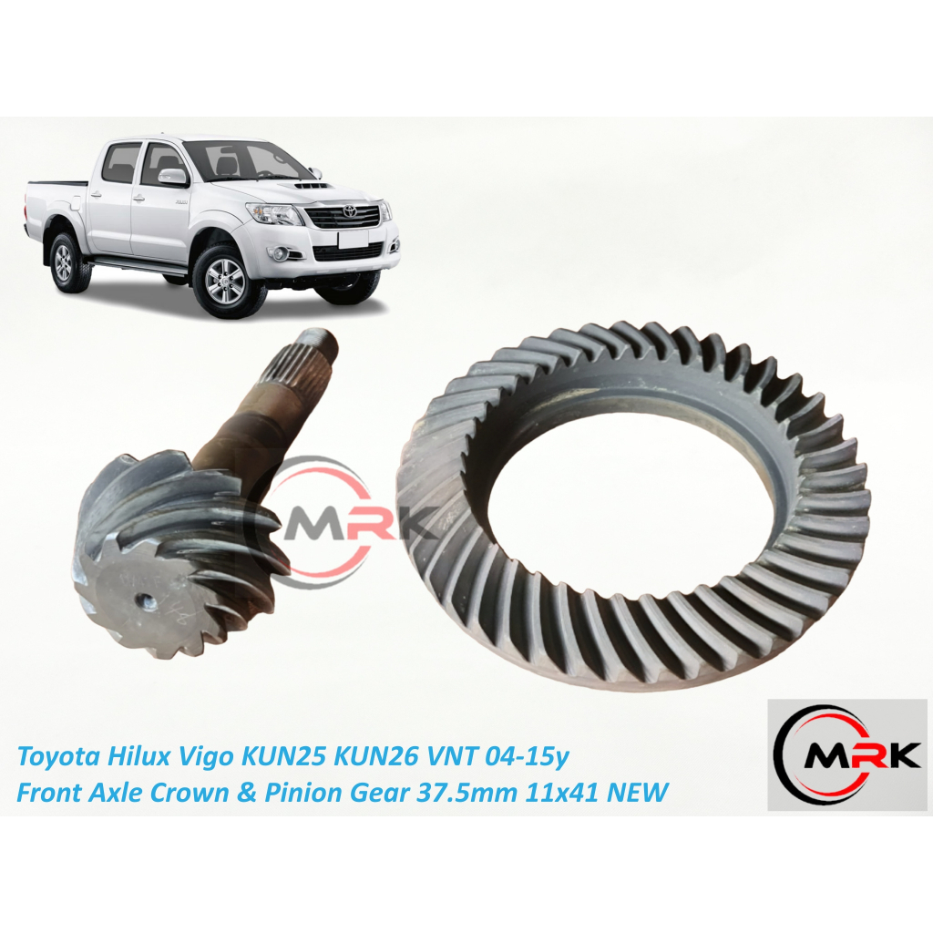 Toyota Hilux Vigo KUN25 KUN26 VNT 04-15y Front Axle Crown & Pinion Gear ...