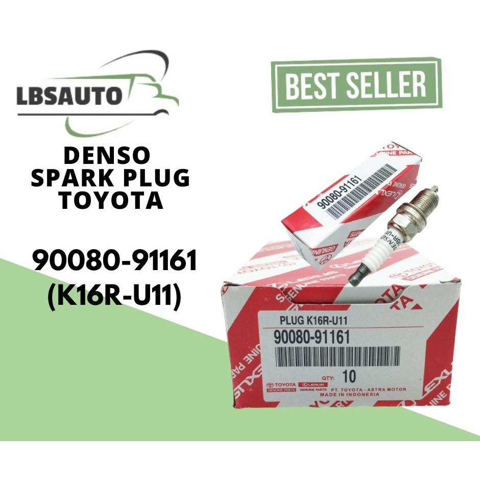 DENSO Spark Plug Toyota 90080-91161 K16R-U11Untuk Kereta Toyota Altis ...