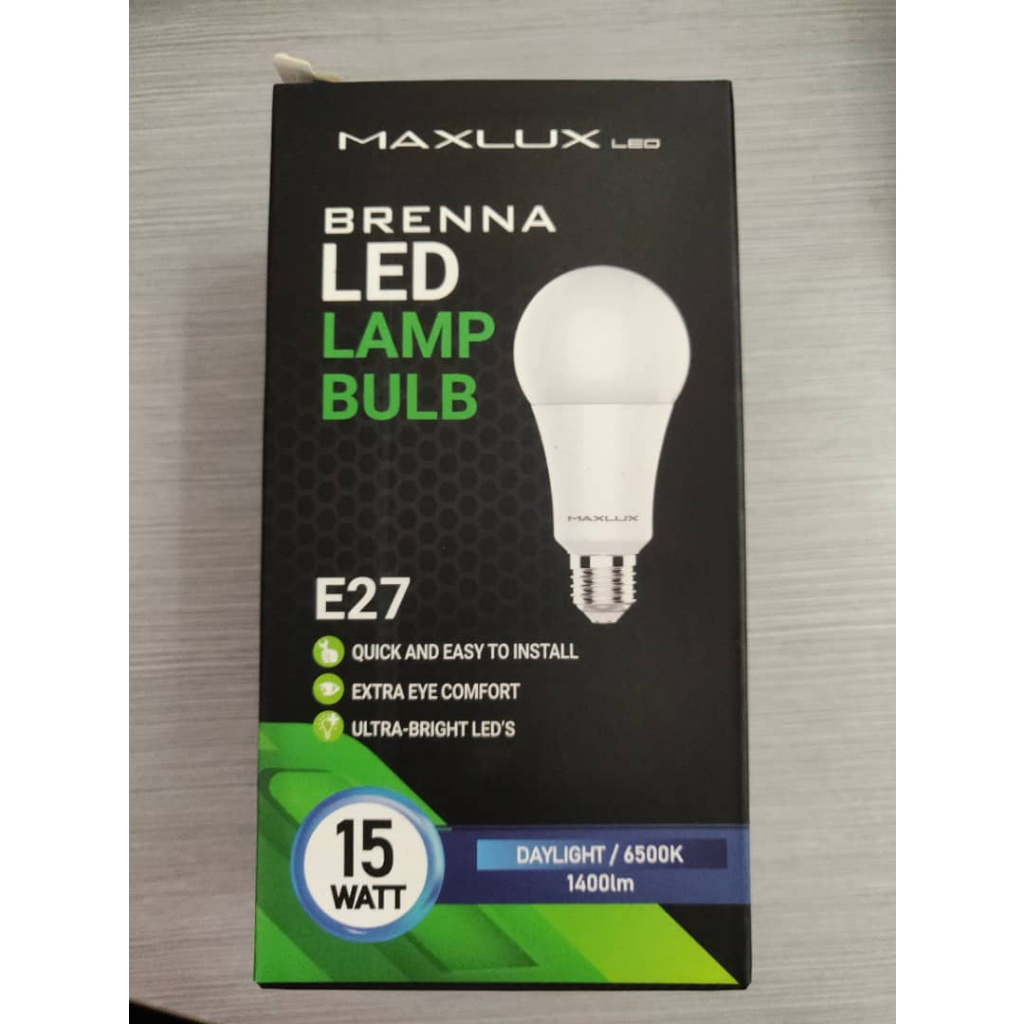 MAXLUX E27 Brenna 15W Led Bulb / Duarte Led Lamp Stick 10W (SIRIM ...