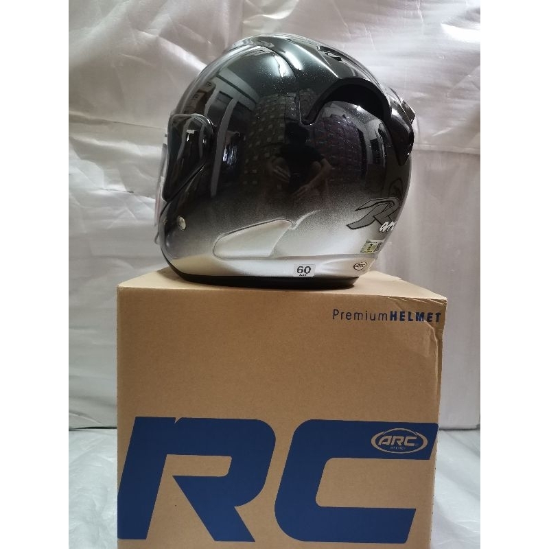HELMET ARC RITZ 2TONE SILVER MALIBU TWO TONE | Shopee Malaysia