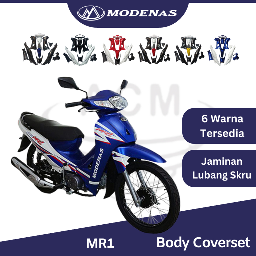 MODENAS MR1 Full Body Cover Set Body Kit Coverset Kosong Caver Caverset ...