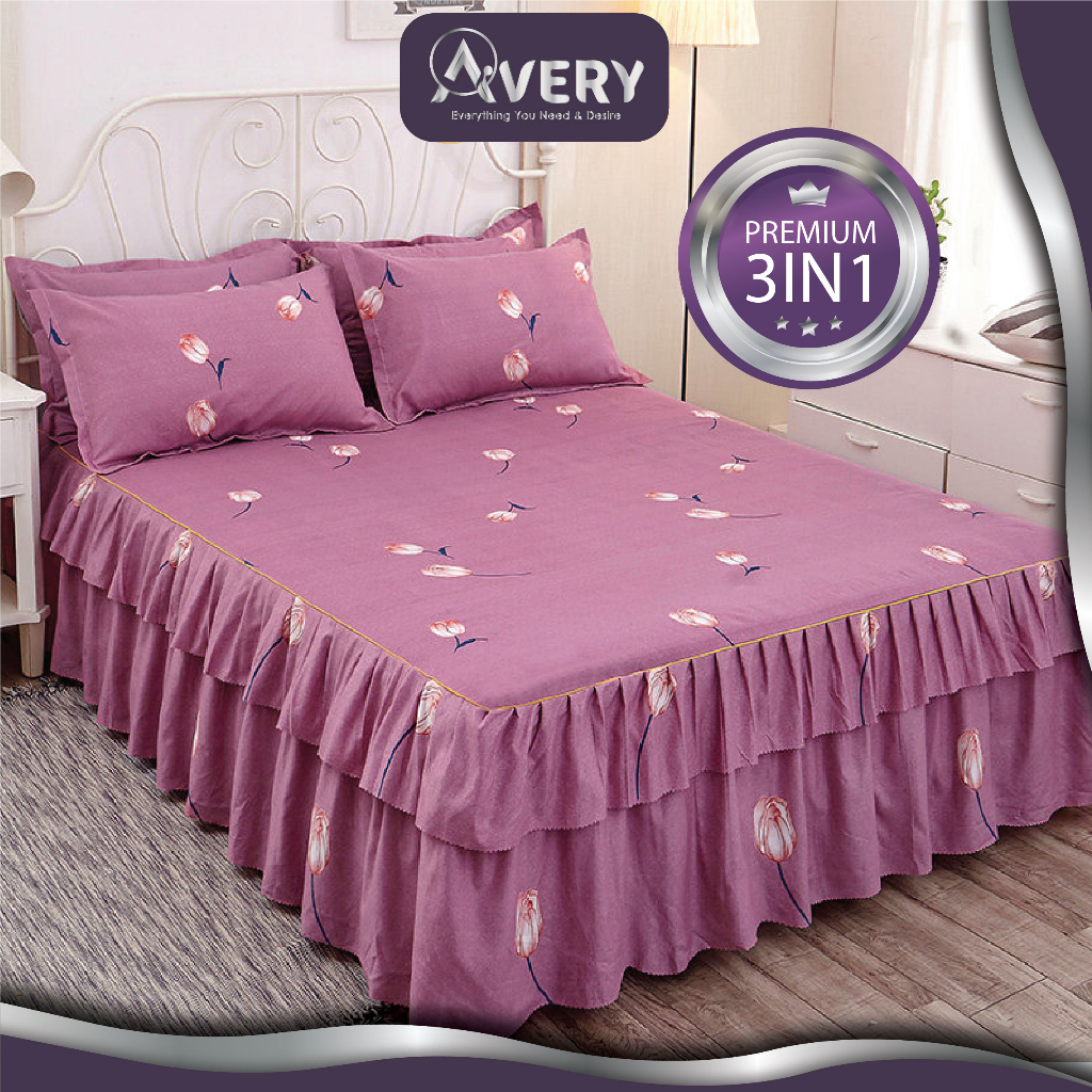HOT SALE CADAR ROPOL (3IN1) KING & QUEEN SIZE CLASSIC BEDSHEET COTTON ...