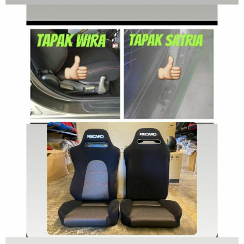 bucket seat recaro ready stock sepasang RM820 seat sahaja kereta wira ...