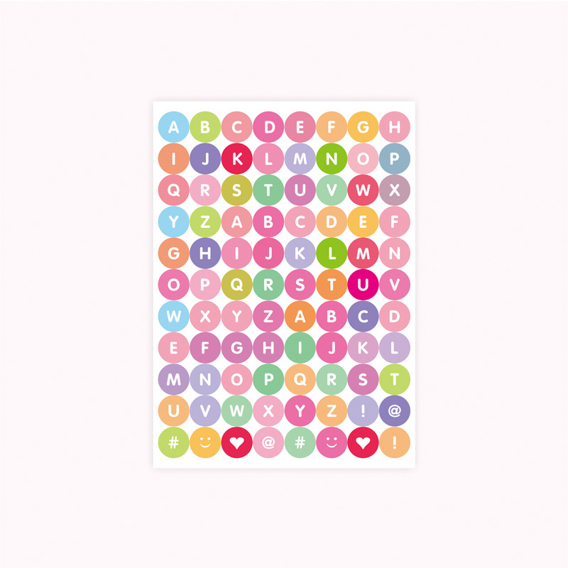 SS ABC 123 Sticker Alphabet Sticker Number Sticker Decoration Sticker ...