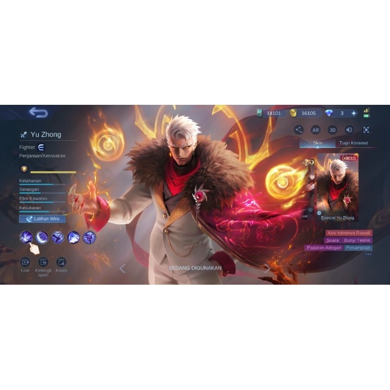Mobile Legends Account Prime Beatrix feat Yu Zhong Exorcist | Shopee ...