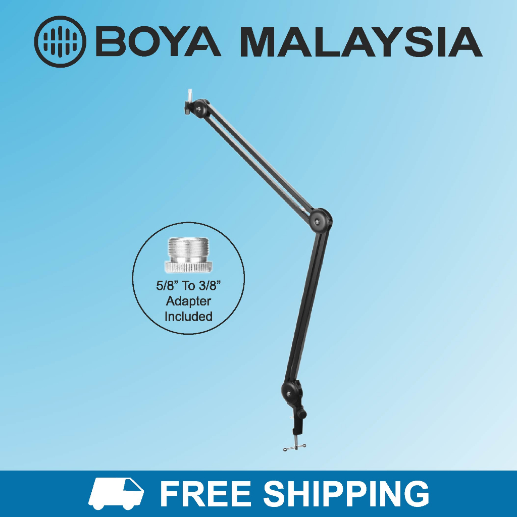 BOYA BY-BA20 Boom Arm Spring-Loaded Microphone Suspension Boom Arm ...
