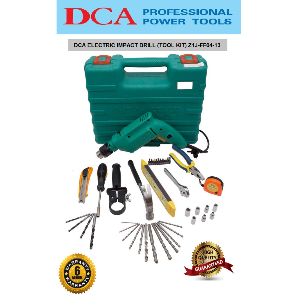 DCA IMPACT DRILL AZJ04-13 (ZIJ-FF04-13) DRILLING MACHINE 500W HAND ...