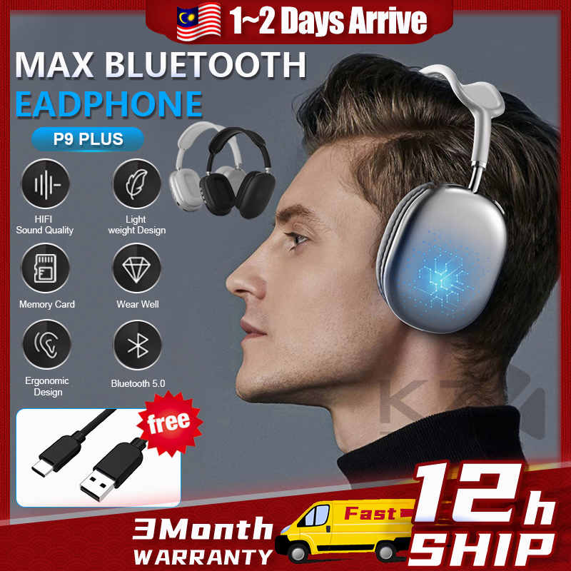 Portable P9 Headphone Air Max Pro BT V5.0 Headset Mobile Colorful ...