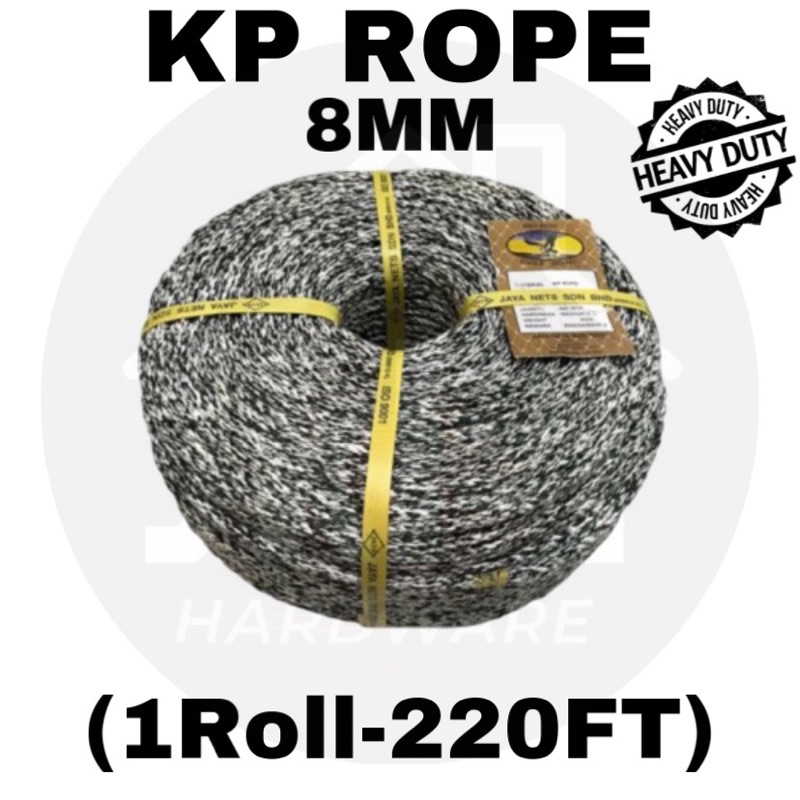 8MM KP ROPE 1 ROLL 220METER TALI KP ROPE TALI RAWAI | Shopee Malaysia