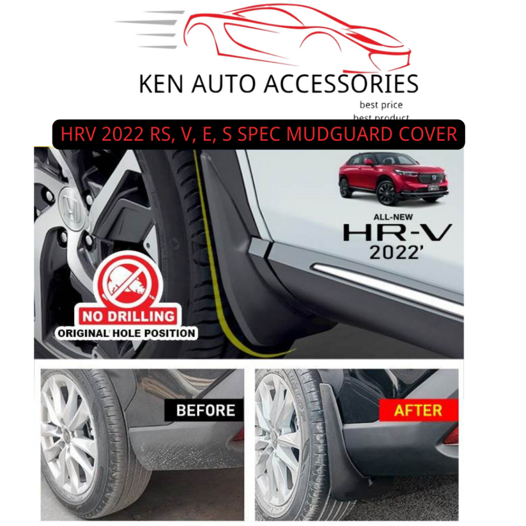 HRV 2022-2024 RS, V, E, S SPEC RUBBER MUDFLAG MUDGUARD SPLASH GUARD ...