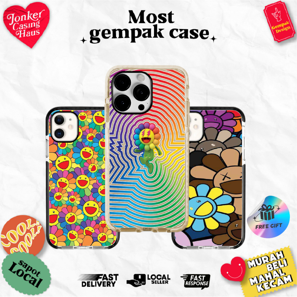 NEW! MUR4KAMI FL0WERS -DESIGNATED CASE Bumper Case Casing IP 13 MINI ...