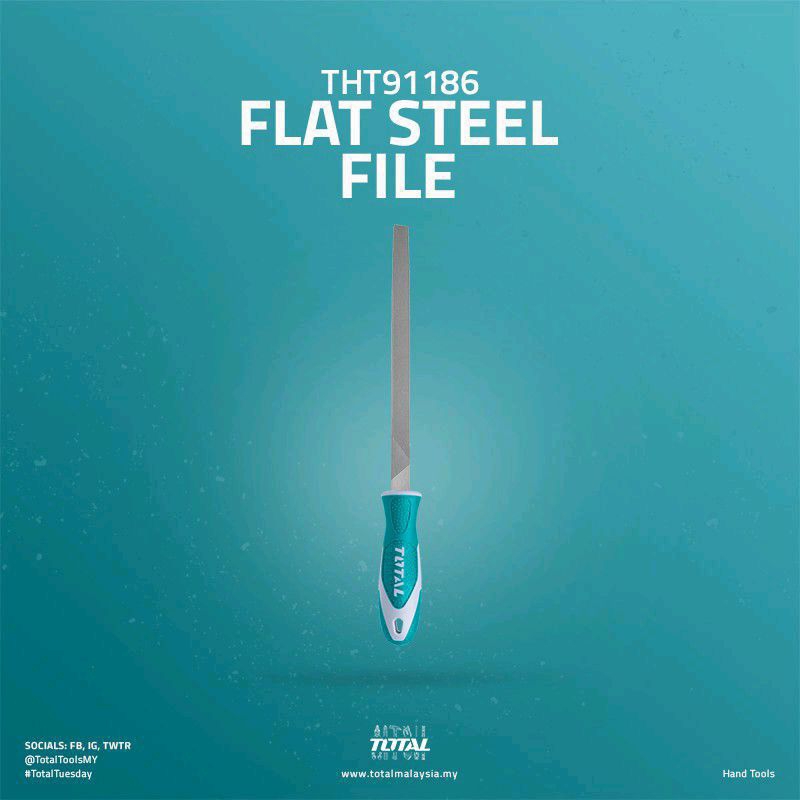 100% Original Stanley 8'' -200MM Heavy Duty Flat Handy File C/W PVC Handle /TOTAL 8''/200MM FLAT ...