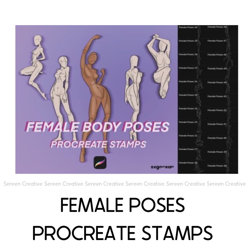 P252 Female Pose Procreate Brushes | Shopee Malaysia