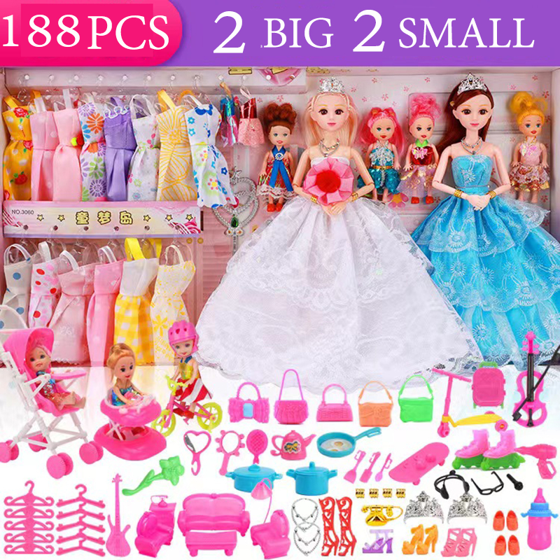Doll Set Big Gift Box Princess Girl Children Toy Cloth Baby Clothes for ...