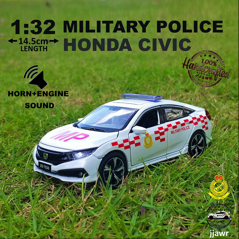 POLIS CIVIC: 1:32 Honda Civic Military Police Polis Tentera Model ...
