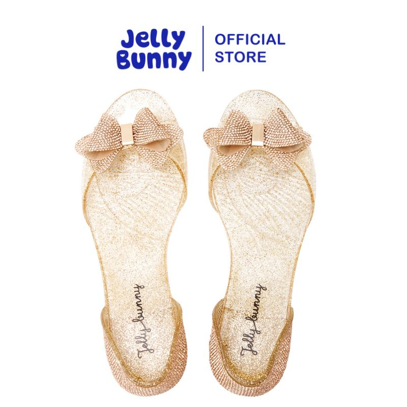 Jelly Bunny Madina Flat Sandals - Rose Glitter B21WLSI001 | Shopee Malaysia