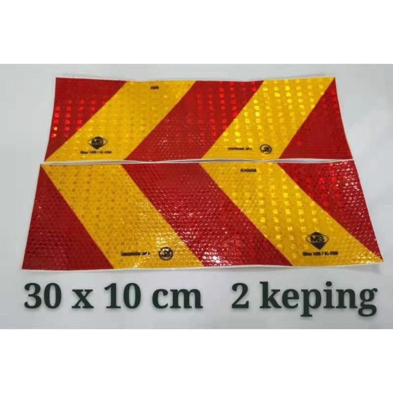 Red Yellow Lorry Sticker /sticker lorry / sticker puspakom / reflective ...