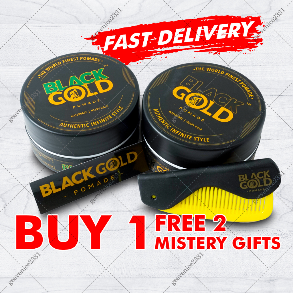 [2 FREE GIFT] BLACK GOLD POMADE 150g [BORONG] | Shopee Malaysia
