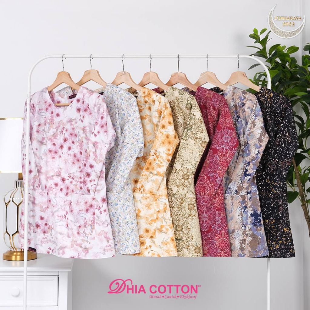 Set sedondon raya 2023 Dhia Cotton [EX DM RF VE PH JT 2023 4] (Kurung Moden Kurung Riau Kurung ...