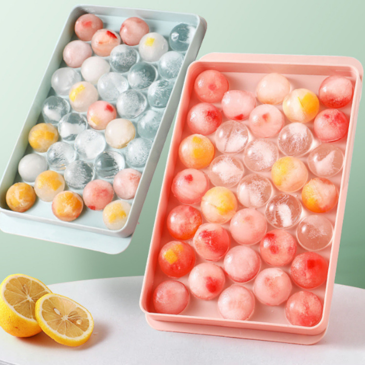 33 Grid Round Ice Tray Mold Ice Ball Maker Jelly Dulang Ais Bola Bekas ...