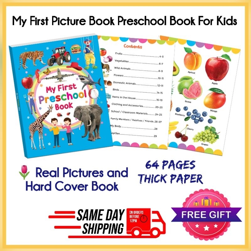 My First Picture Book | Preschool Book | Early Learning Kids Books ...