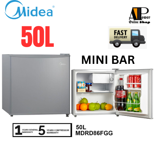 Midea Mini Bar Refrigerator (50L) MDRD86FGG | Shopee Malaysia