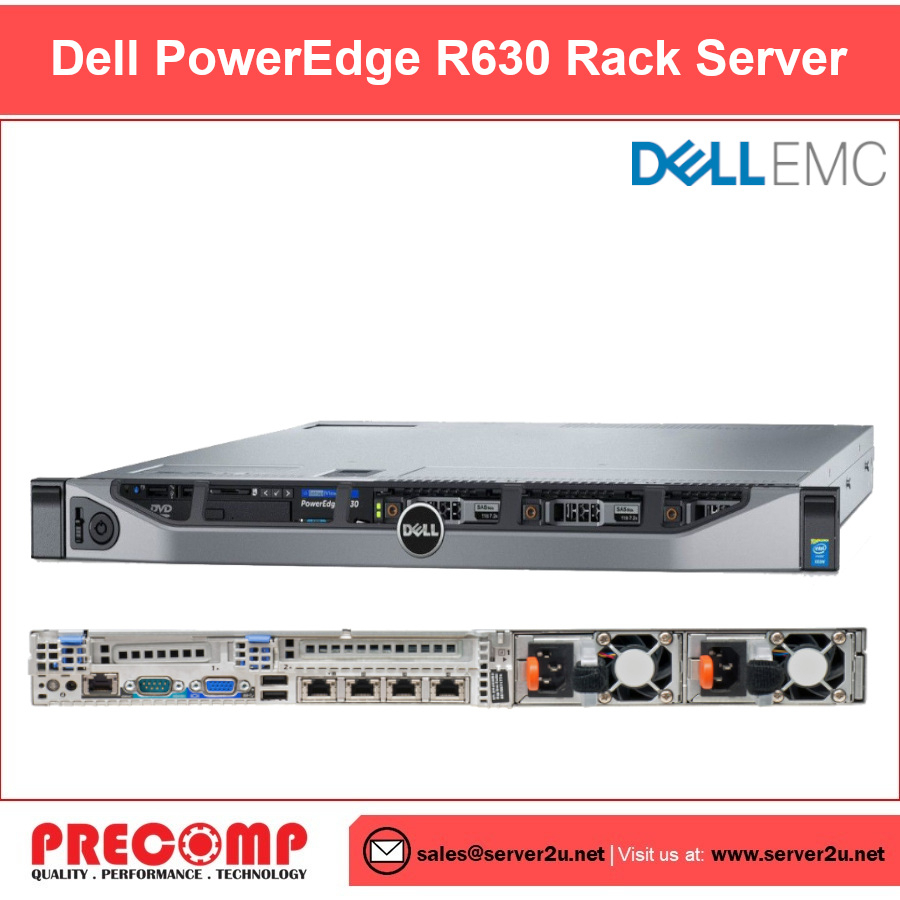 (Refurbished) Dell PowerEdge R630 Rack Server (2xE52630v4.32GB.3x480GB ...