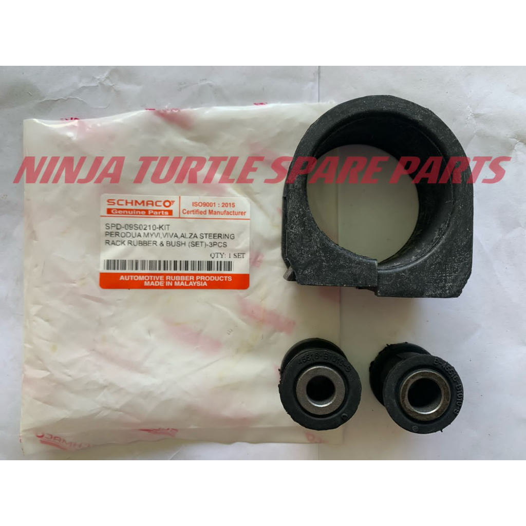 PERODUA MYVI,ALZA,VIVA STEERING RACK RUBBER /BUSH SET SCHMACO SPD ...