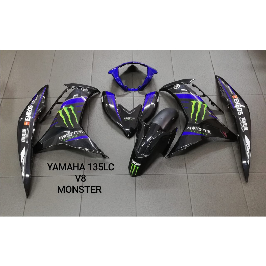 YAMAHA 135LC V8 COVER SET 60TH WORLD CUP/COVER SET MONSTER | Shopee ...