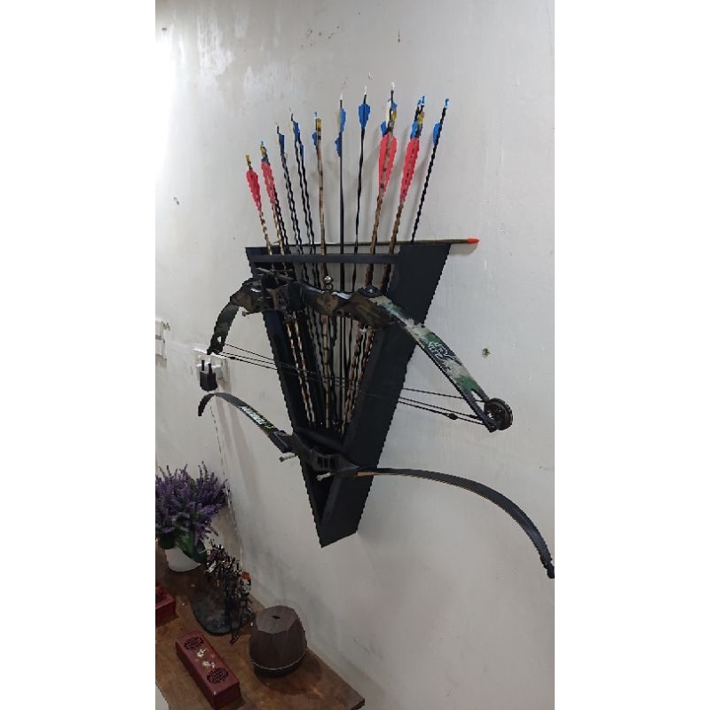 Rak Dinding Heavy Duty Archery Crossbows Recurve Traditional Bow Anak ...