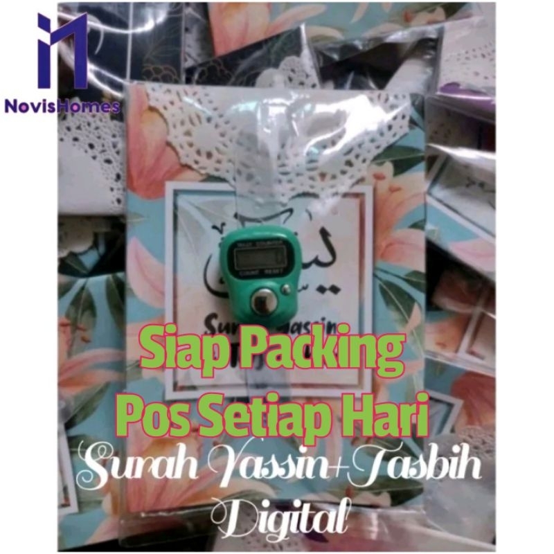 Door Gift Surah Yassin&Tahlil Ringkas + Tasbih Digital Set Solat hadiah ...
