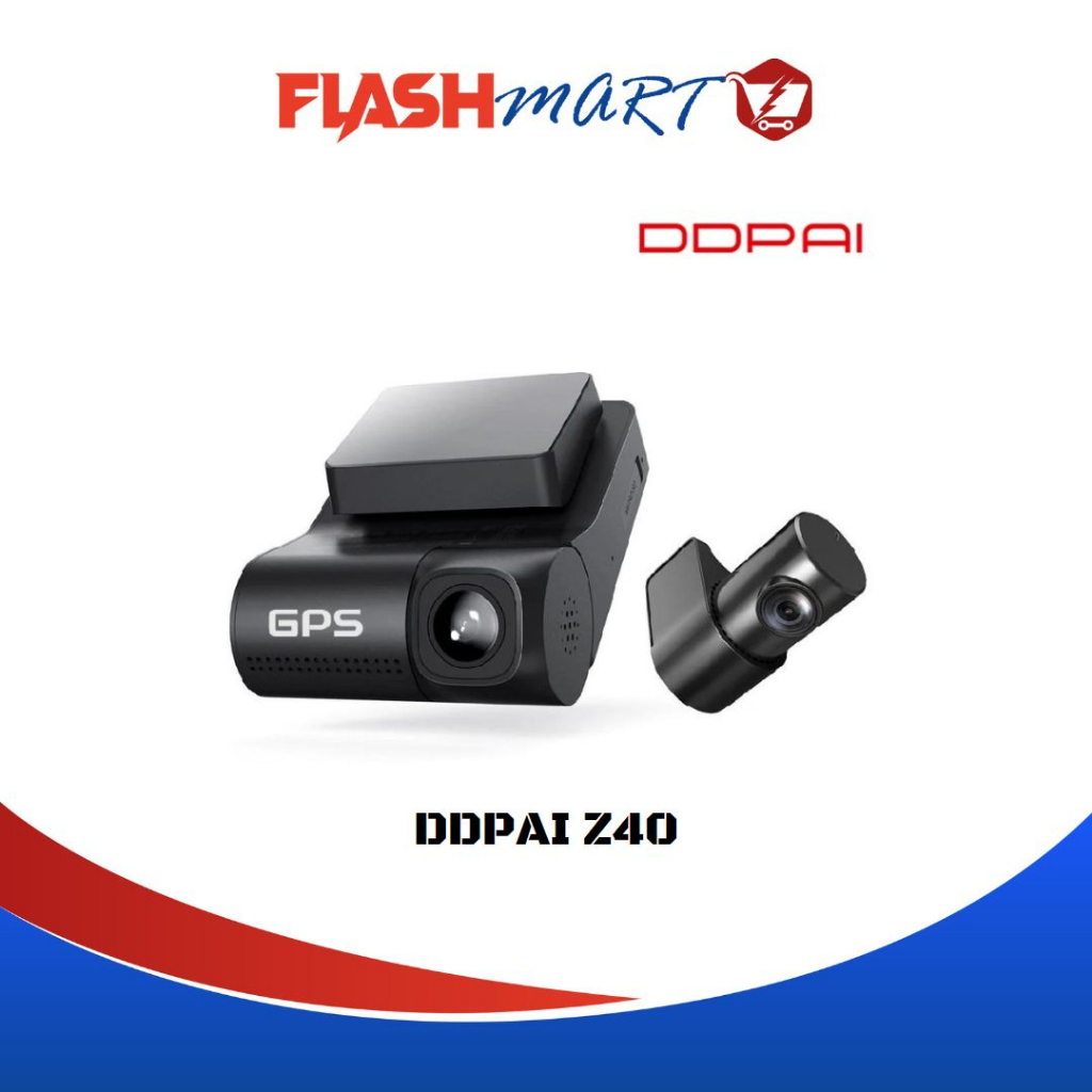 DDPAI Z40 CAR DASH CAM | Z40 DUAL WITH REAR CAMERA DASH CAM - GPS ...
