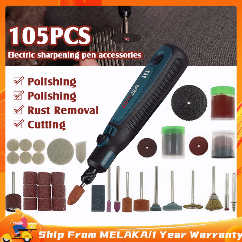 105pcs Mini Electric Drill Grinder Cordless Grinding Set Polishing ...