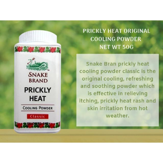 Original SNAKE BRAND PRICKLY HEAT COOLING POWDER 50g | Shopee Malaysia