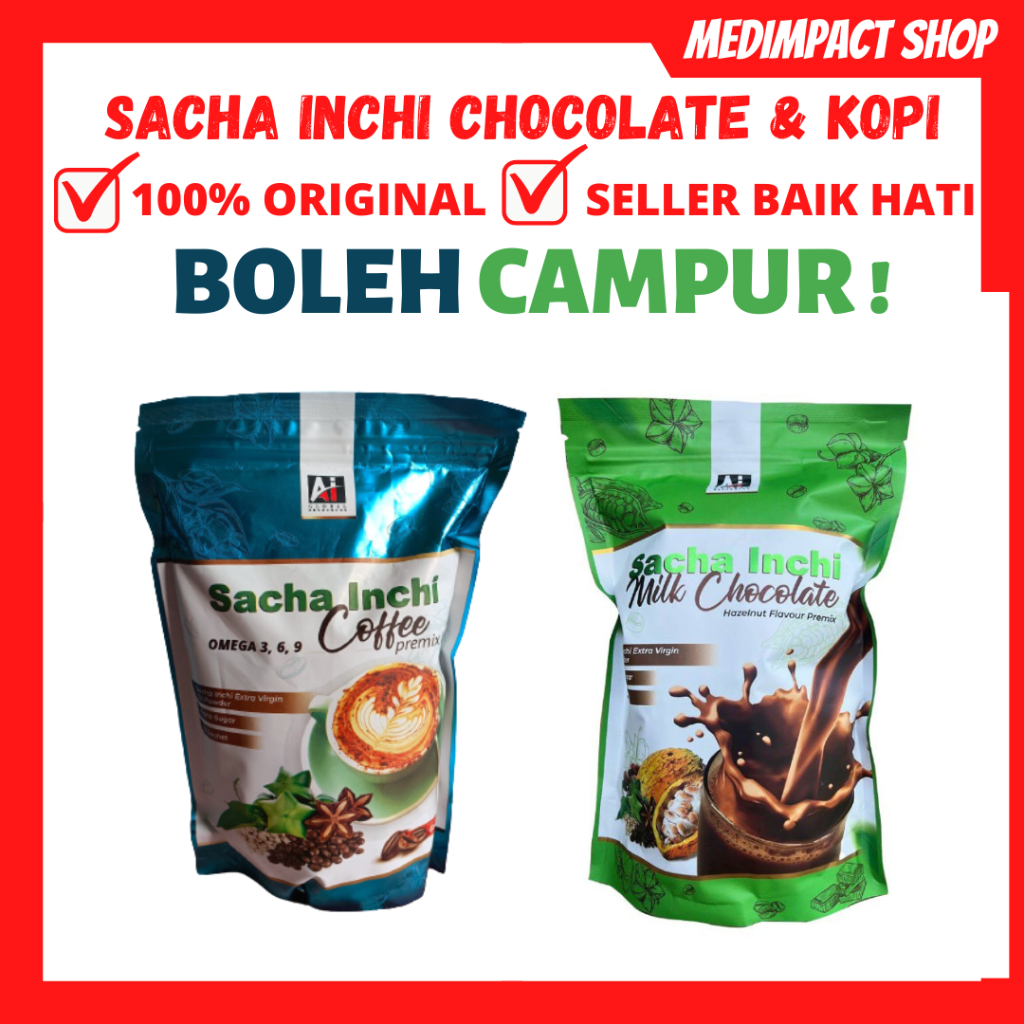[100% ORI] KOPI SACHA INCHI PREMIUM CHOCOLATE SACHA INCHI PREMIUM ...
