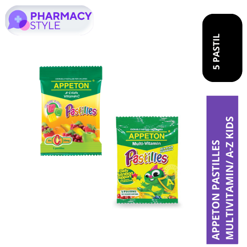 Appeton Multivitamin Pastiless Mix Fruit Flavours 5'S/ VITAMIN C 5S ... Appeton Multivitamin Pastiless Mix Fruit Flavours 5'S/ VITAMIN C 5S ...