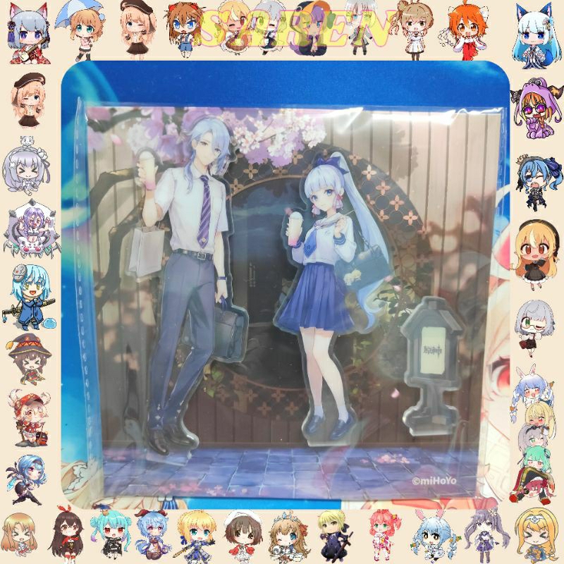 Mihoyo Genshin Impact X HEYTEA Ayaka Ayato Acrylic Stand Keychain Official Merchandise | Shopee ...